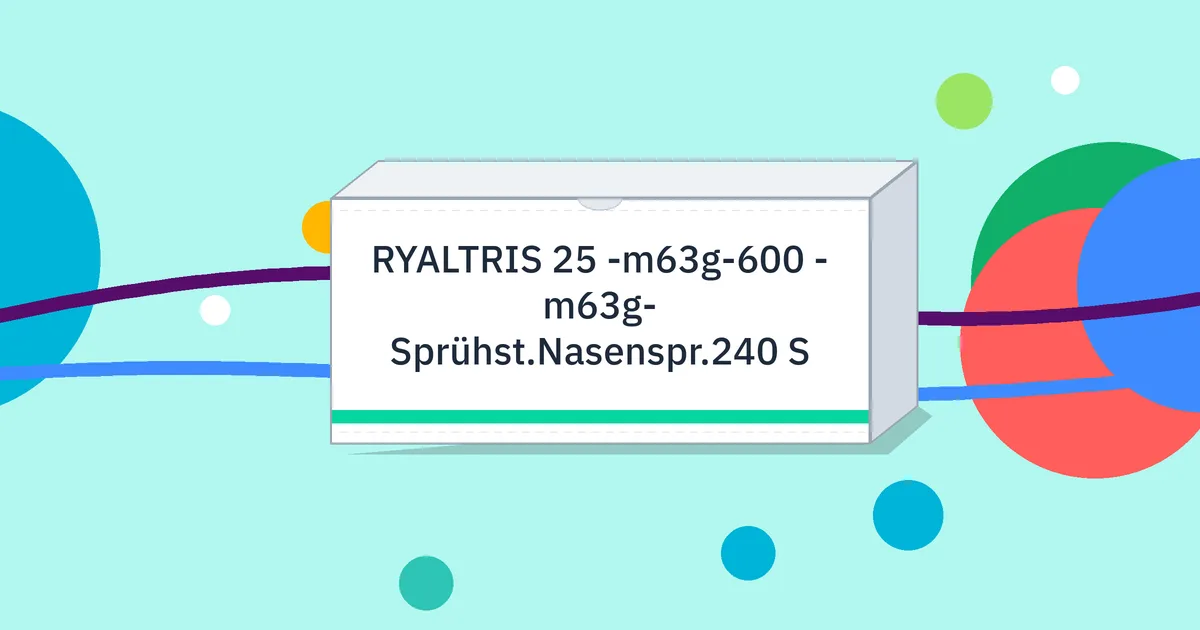 Symbolbild: Packung mit der Aufschrift RYALTRIS 25 -m63g-600 -m63g-Sprühst.Nasenspr.240 S (PZN 20172499) – Verfügbarkeit und Bezug in Apotheken in Frankfurt am Main
