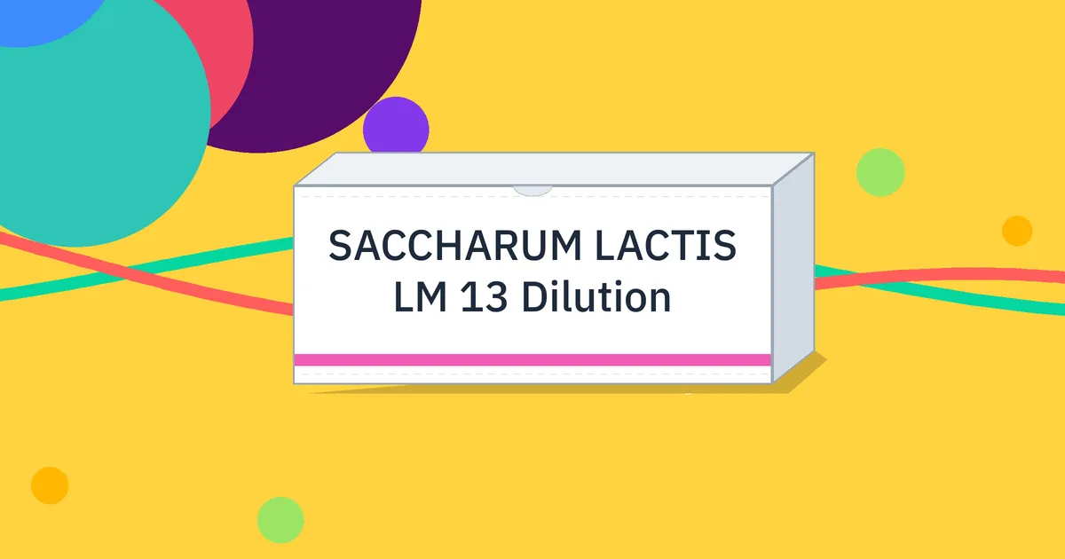 Symbolbild: Packung mit der Aufschrift SACCHARUM LACTIS LM 13 Dilution (PZN 13176746) – Verfügbarkeit und Bezug in Apotheken in Frankfurt am Main
