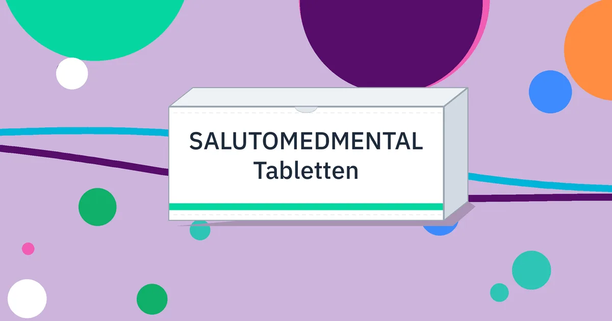 Symbolbild: Packung mit der Aufschrift SALUTOMEDMENTAL Tabletten (PZN 10918408) – Verfügbarkeit und Bezug in Apotheken in Frankfurt am Main