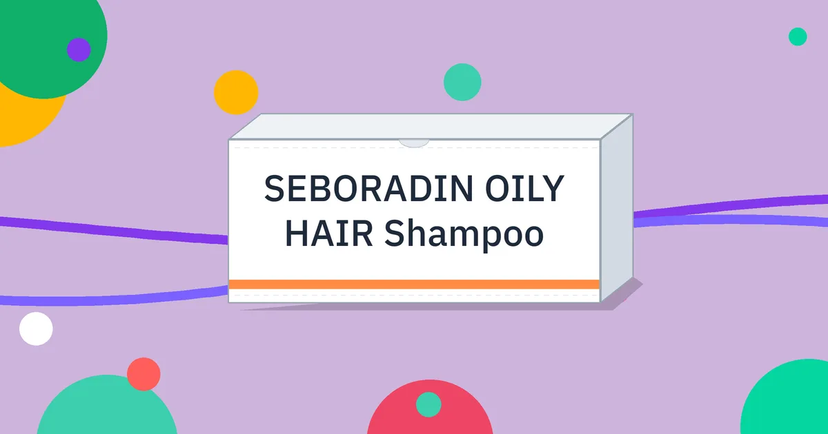 Symbolbild: Packung mit der Aufschrift SEBORADIN OILY HAIR Shampoo (PZN 18402383) – Verfügbarkeit und Bezug in Apotheken in Frankfurt am Main