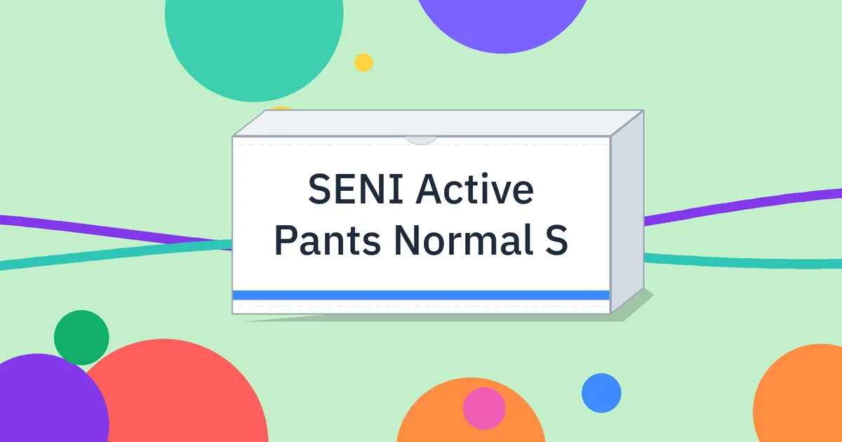 Symbolbild: Packung mit der Aufschrift SENI Active Pants Normal S (PZN 18011211) – Verfügbarkeit und Bezug in Apotheken in Frankfurt am Main