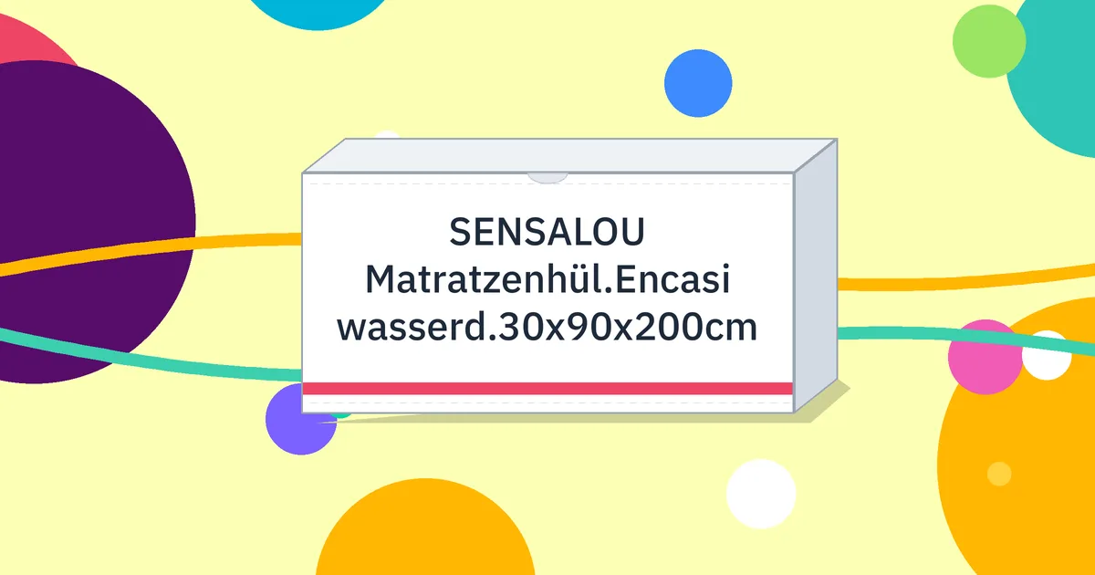 Symbolbild: Packung mit der Aufschrift SENSALOU Matratzenhül.Encasi wasserd.30x90x200cm (PZN 18302606) – Verfügbarkeit und Bezug in Apotheken in Frankfurt am Main