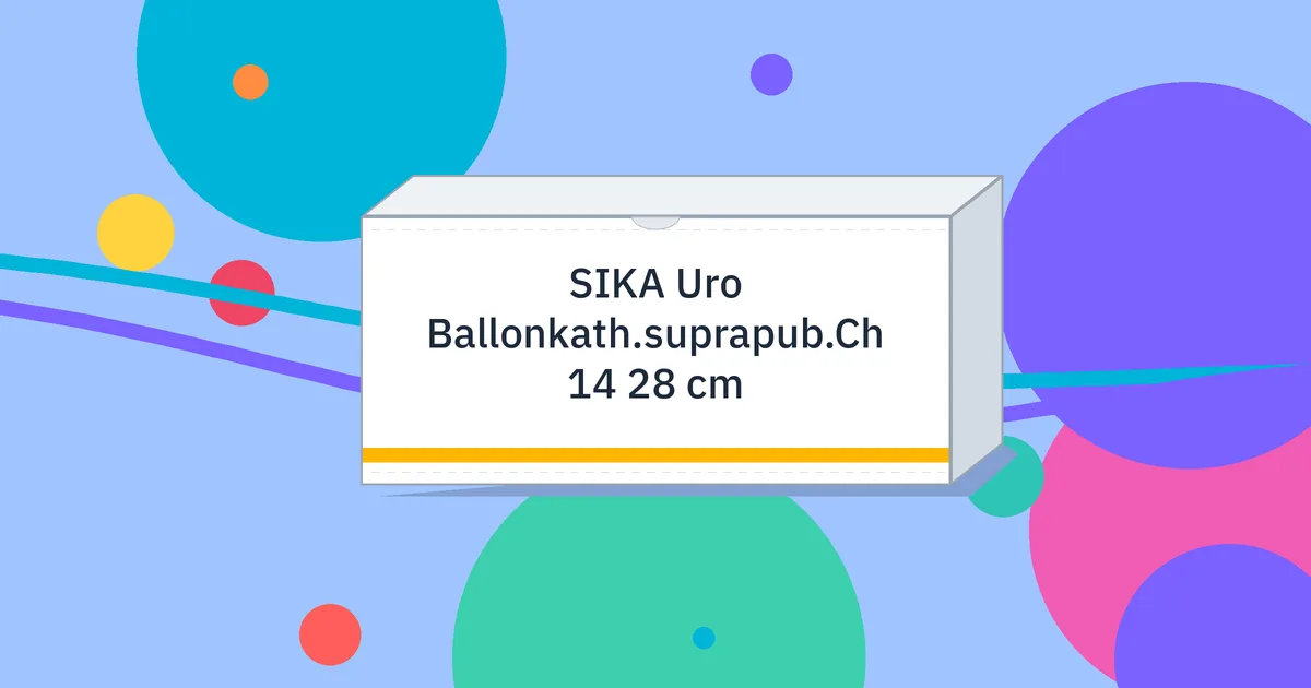 Symbolbild: Packung mit der Aufschrift SIKA Uro Ballonkath.suprapub.Ch 14 28 cm (PZN 03404896) – Verfügbarkeit und Bezug in Apotheken in Frankfurt am Main
