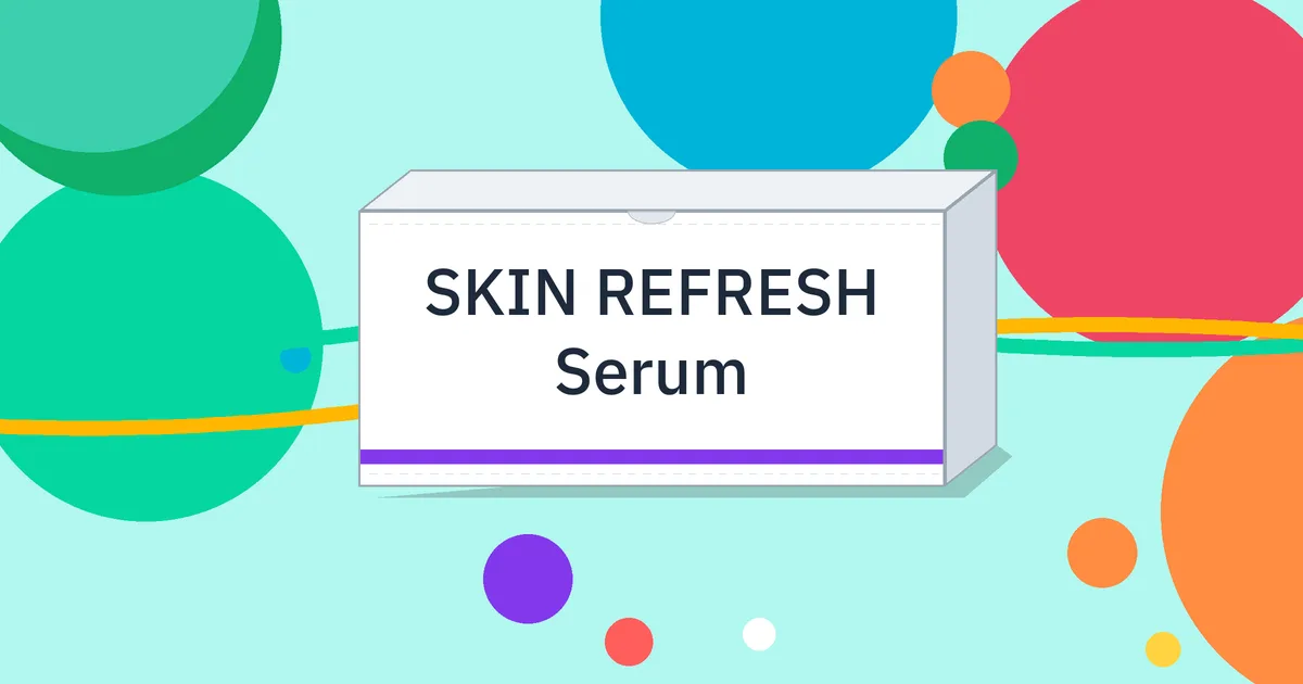 Symbolbild: Packung mit der Aufschrift SKIN REFRESH Serum (PZN 11331906) – Verfügbarkeit und Bezug in Apotheken in Frankfurt am Main