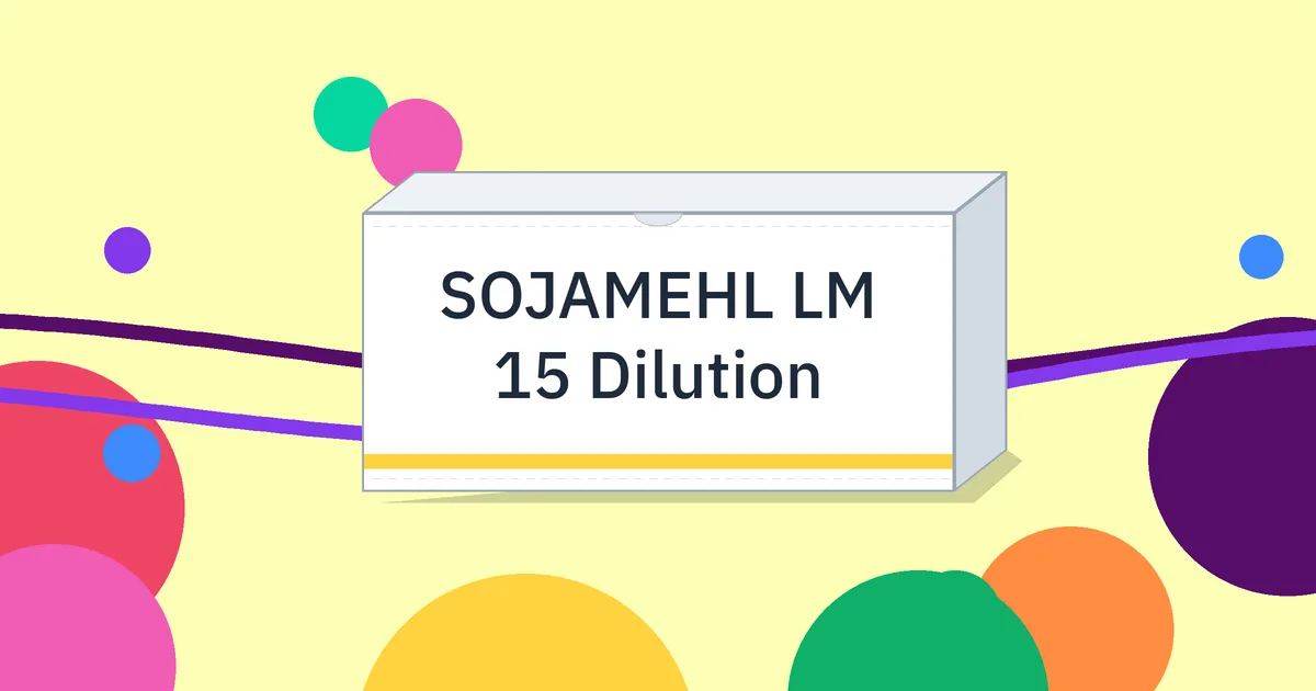 Symbolbild: Packung mit der Aufschrift SOJAMEHL LM 15 Dilution (PZN 13680924) – Verfügbarkeit und Bezug in Apotheken in Frankfurt am Main