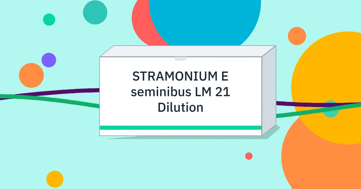 Symbolbild: Packung mit der Aufschrift STRAMONIUM E seminibus LM 21 Dilution (PZN 13202372) – Verfügbarkeit und Bezug in Apotheken in Frankfurt am Main