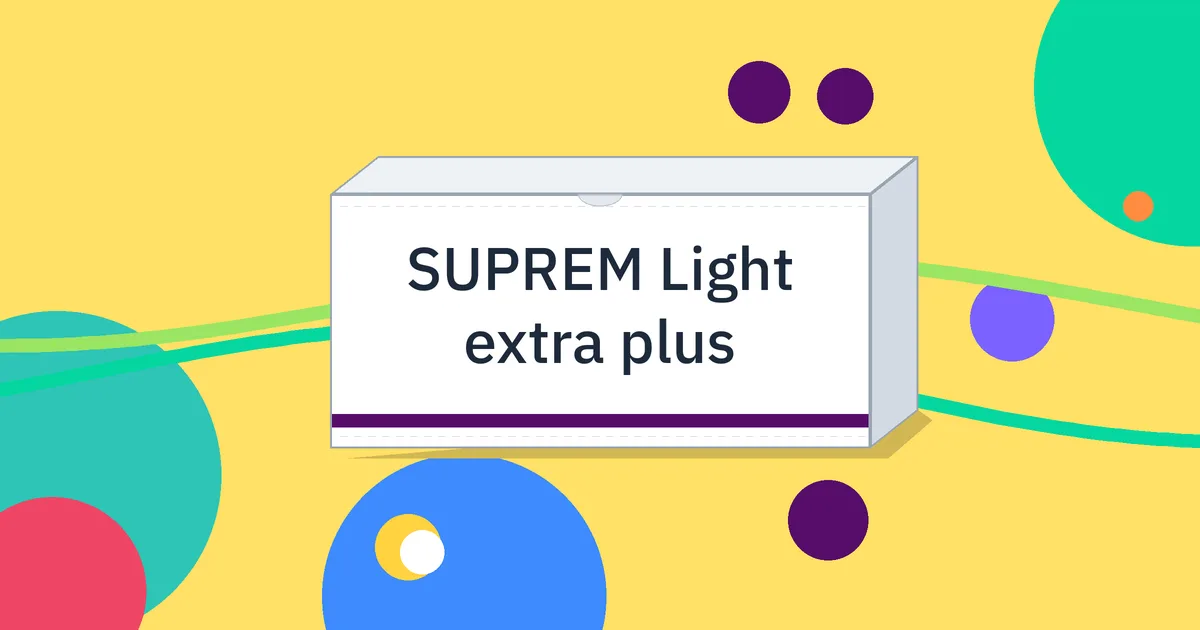 Symbolbild: Packung mit der Aufschrift SUPREM Light extra plus (PZN 08835968) – Verfügbarkeit und Bezug in Apotheken in Frankfurt am Main