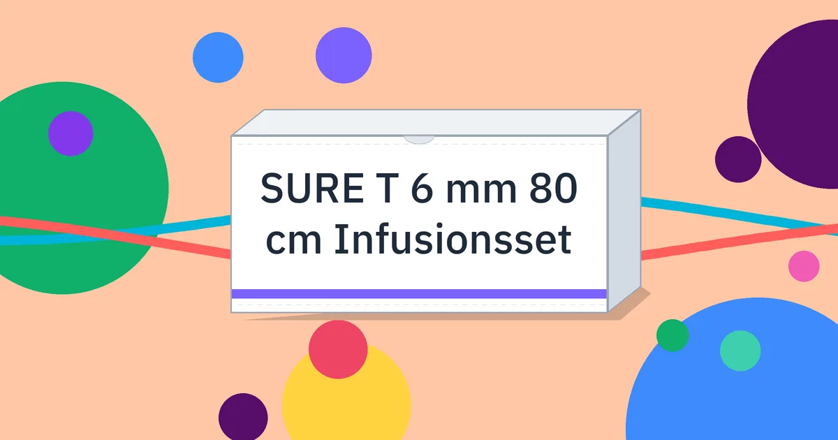 Symbolbild: Packung mit der Aufschrift SURE T 6 mm 80 cm Infusionsset (PZN 00462261) – Verfügbarkeit und Bezug in Apotheken in Frankfurt am Main
