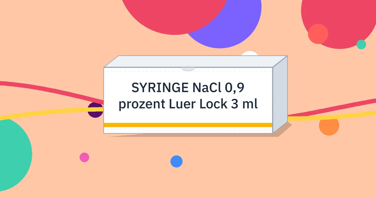 Symbolbild: Packung mit der Aufschrift SYRINGE NaCl 0,9 prozent Luer Lock 3 ml (PZN 17984940) – Verfügbarkeit und Bezug in Apotheken in Frankfurt am Main