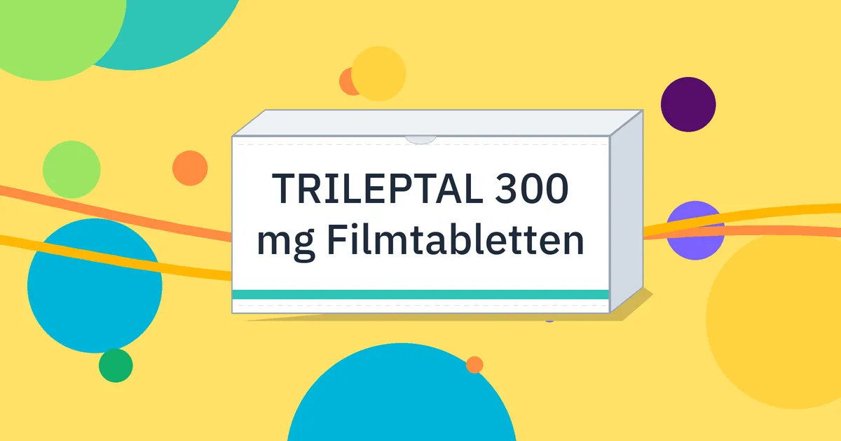 Symbolbild: Packung mit der Aufschrift TRILEPTAL 300 mg Filmtabletten (PZN 00220871) – Verfügbarkeit und Bezug in Apotheken in Frankfurt am Main