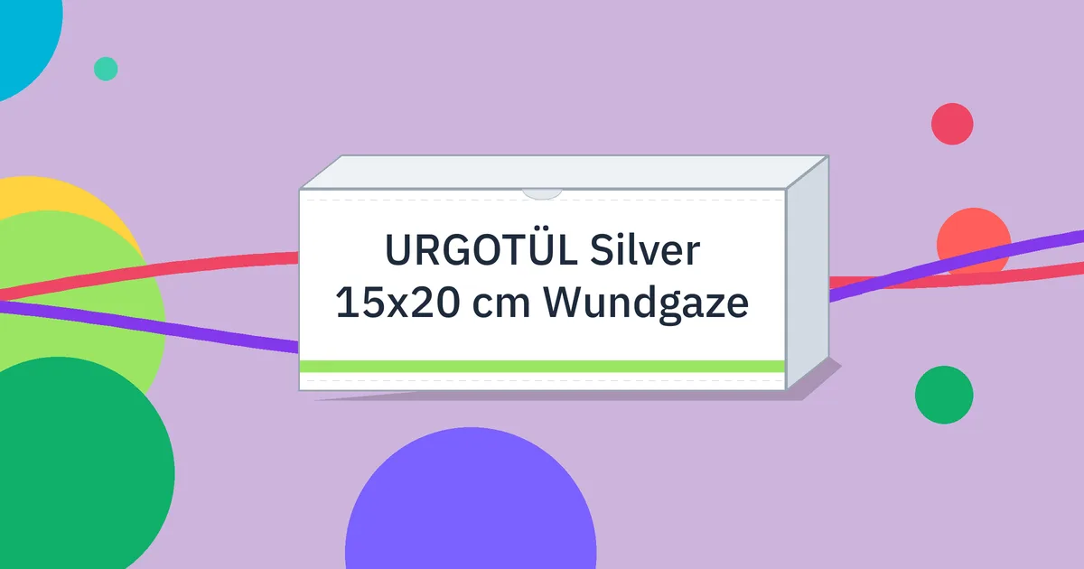 Symbolbild: Packung mit der Aufschrift URGOTÜL Silver 15x20 cm Wundgaze (PZN 20387337) – Verfügbarkeit und Bezug in Apotheken in Frankfurt am Main