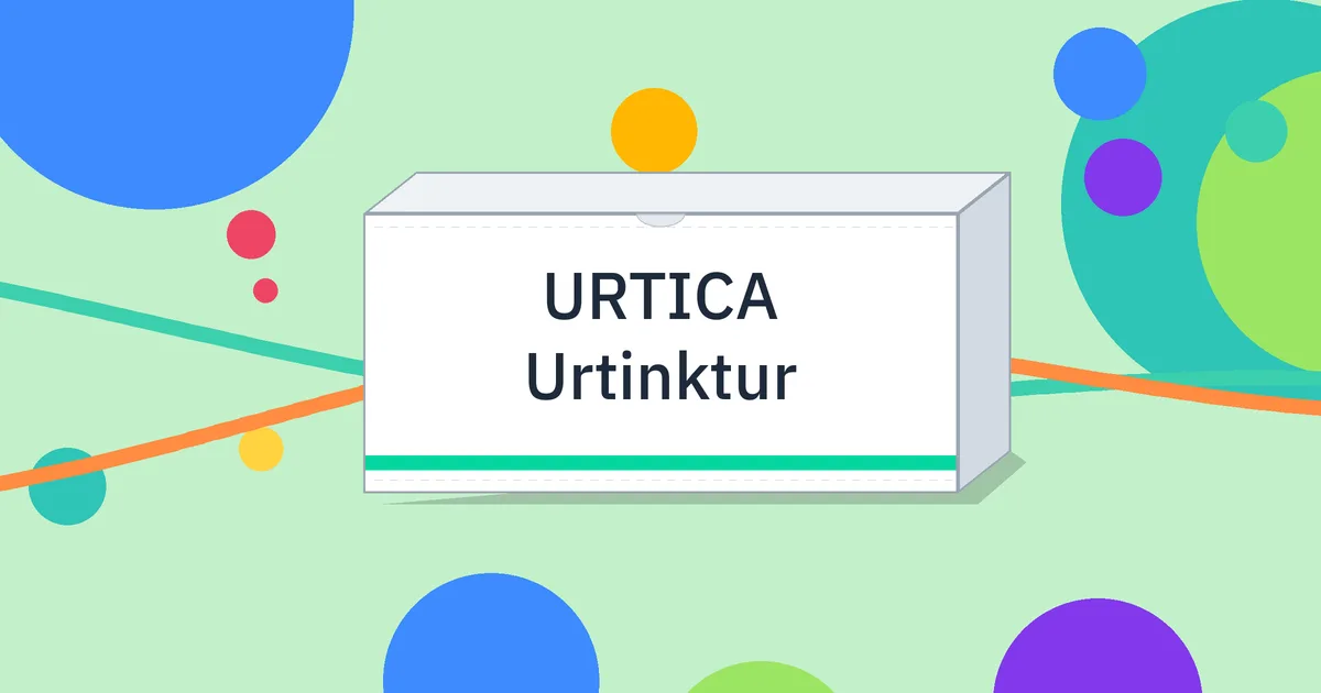 Symbolbild: Packung mit der Aufschrift URTICA Urtinktur (PZN 02119449) – Verfügbarkeit und Bezug in Apotheken in Frankfurt am Main