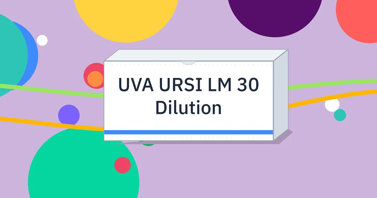 Symbolbild: Packung mit der Aufschrift UVA URSI LM 30 Dilution (PZN 13259395) – Verfügbarkeit und Bezug in Apotheken in Frankfurt am Main