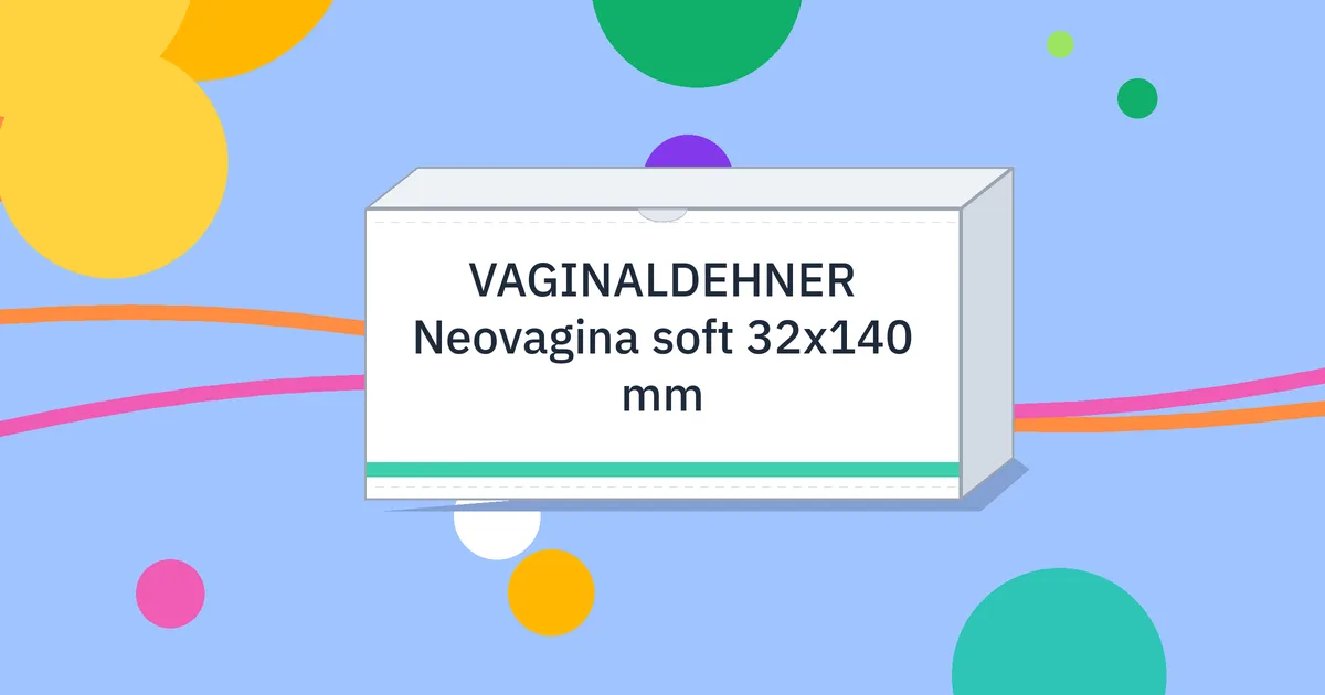 Symbolbild: Packung mit der Aufschrift VAGINALDEHNER Neovagina soft 32x140 mm (PZN 01827983) – Verfügbarkeit und Bezug in Apotheken in Frankfurt am Main