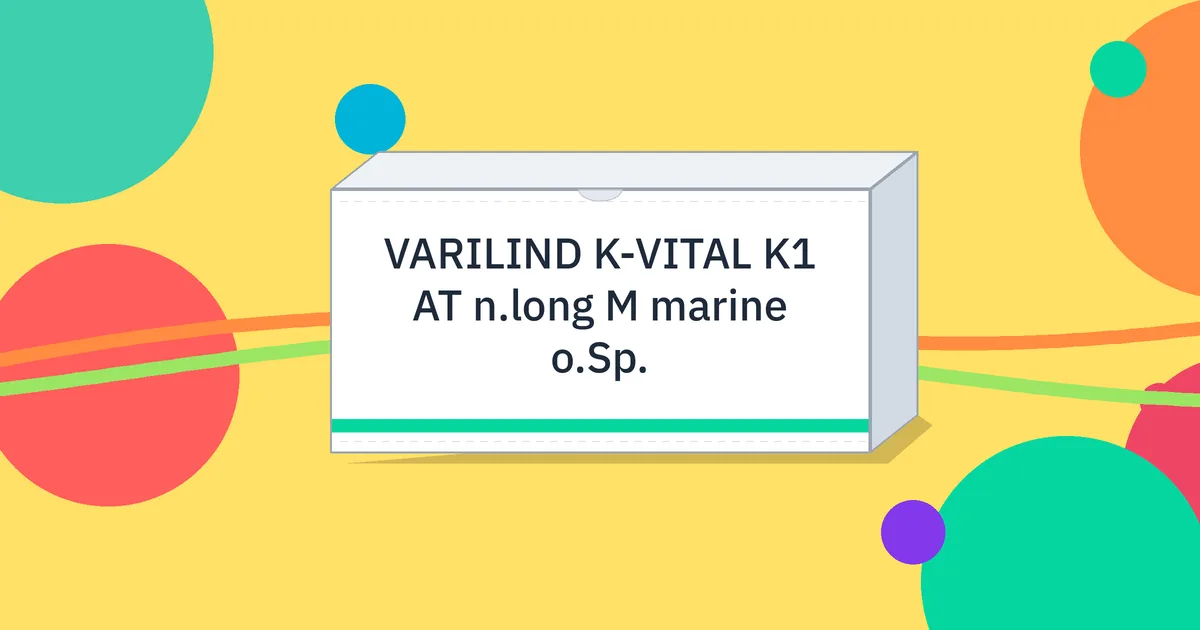 Symbolbild: Packung mit der Aufschrift VARILIND K-VITAL K1 AT n.long M marine o.Sp. (PZN 20560184) – Verfügbarkeit und Bezug in Apotheken in Frankfurt am Main