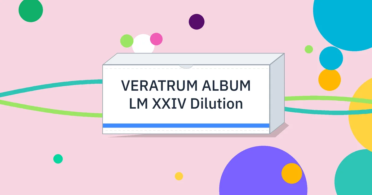 Symbolbild: Packung mit der Aufschrift VERATRUM ALBUM LM XXIV Dilution (PZN 04500159) – Verfügbarkeit und Bezug in Apotheken in Frankfurt am Main