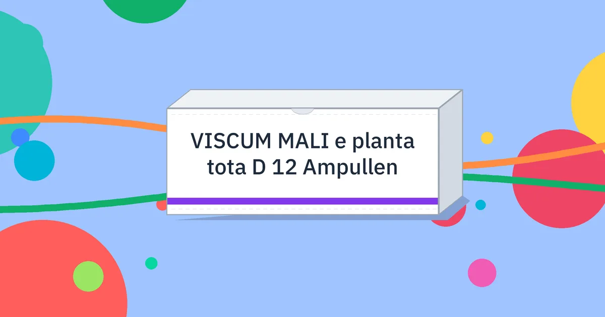 Symbolbild: Packung mit der Aufschrift VISCUM MALI e planta tota D 12 Ampullen (PZN 03358541) – Verfügbarkeit und Bezug in Apotheken in Frankfurt am Main