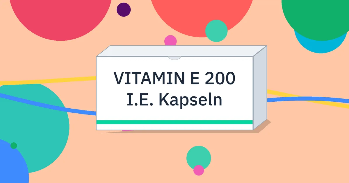 Symbolbild: Packung mit der Aufschrift VITAMIN E 200 I.E. Kapseln (PZN 11565171) – Verfügbarkeit und Bezug in Apotheken in Frankfurt am Main