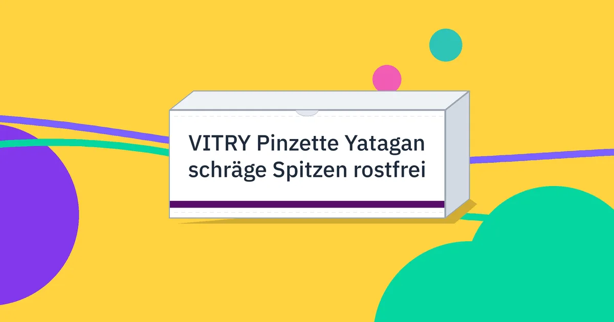 Symbolbild: Packung mit der Aufschrift VITRY Pinzette Yatagan schräge Spitzen rostfrei (PZN 11142743) – Verfügbarkeit und Bezug in Apotheken in Frankfurt am Main