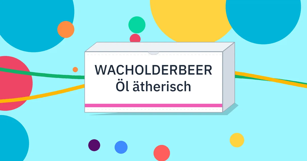 Symbolbild: Packung mit der Aufschrift WACHOLDERBEER Öl ätherisch (PZN 15236671) – Verfügbarkeit und Bezug in Apotheken in Frankfurt am Main