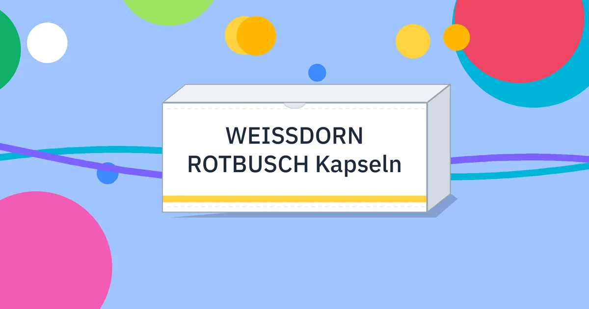 Symbolbild: Packung mit der Aufschrift WEISSDORN ROTBUSCH Kapseln (PZN 11308847) – Verfügbarkeit und Bezug in Apotheken in Frankfurt am Main