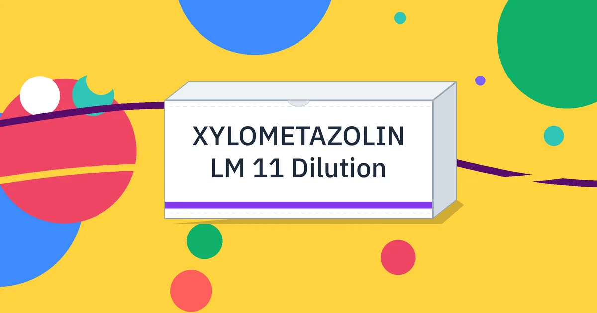 Symbolbild: Packung mit der Aufschrift XYLOMETAZOLIN LM 11 Dilution (PZN 13283241) – Verfügbarkeit und Bezug in Apotheken in Frankfurt am Main