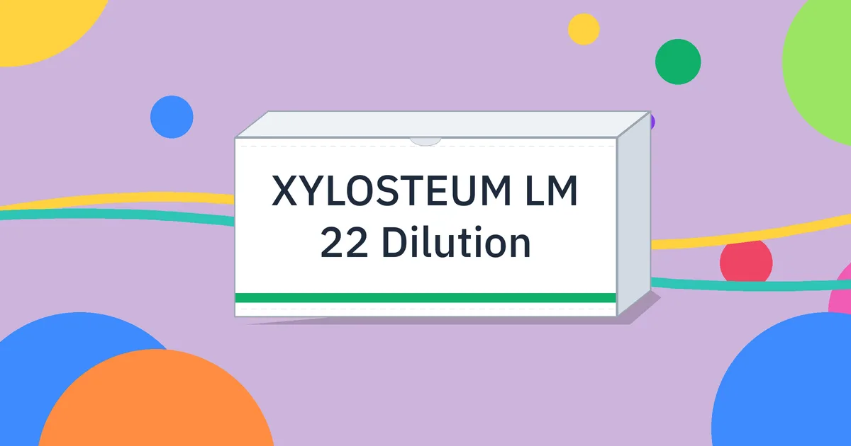 Symbolbild: Packung mit der Aufschrift XYLOSTEUM LM 22 Dilution (PZN 13284401) – Verfügbarkeit und Bezug in Apotheken in Frankfurt am Main