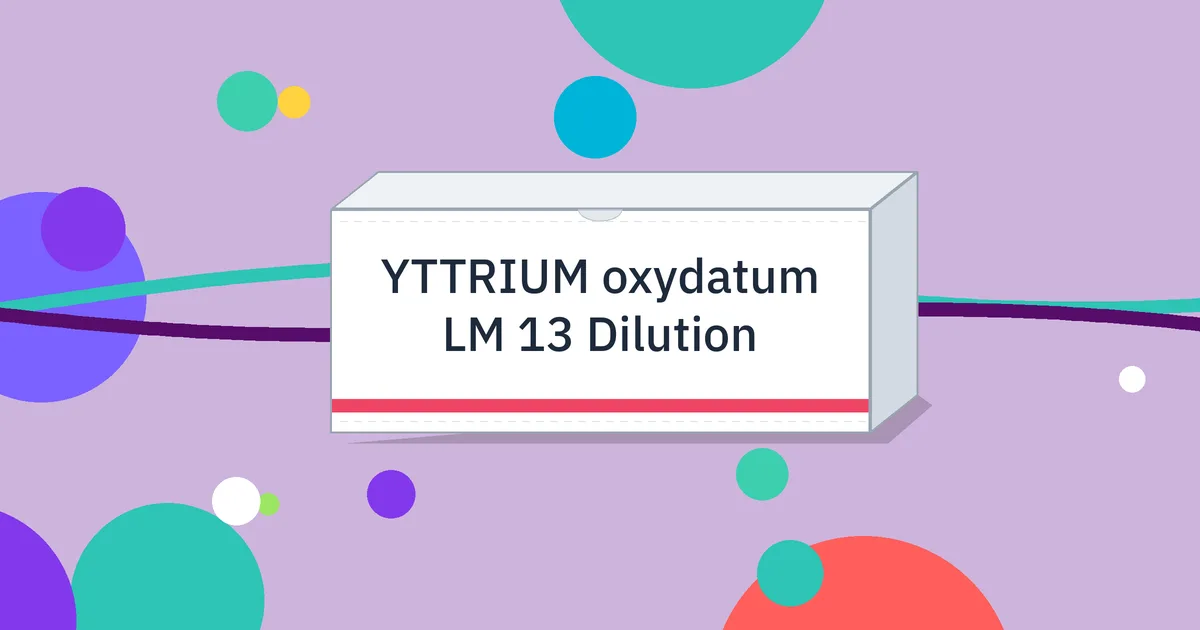 Symbolbild: Packung mit der Aufschrift YTTRIUM oxydatum LM 13 Dilution (PZN 13287813) – Verfügbarkeit und Bezug in Apotheken in Frankfurt am Main