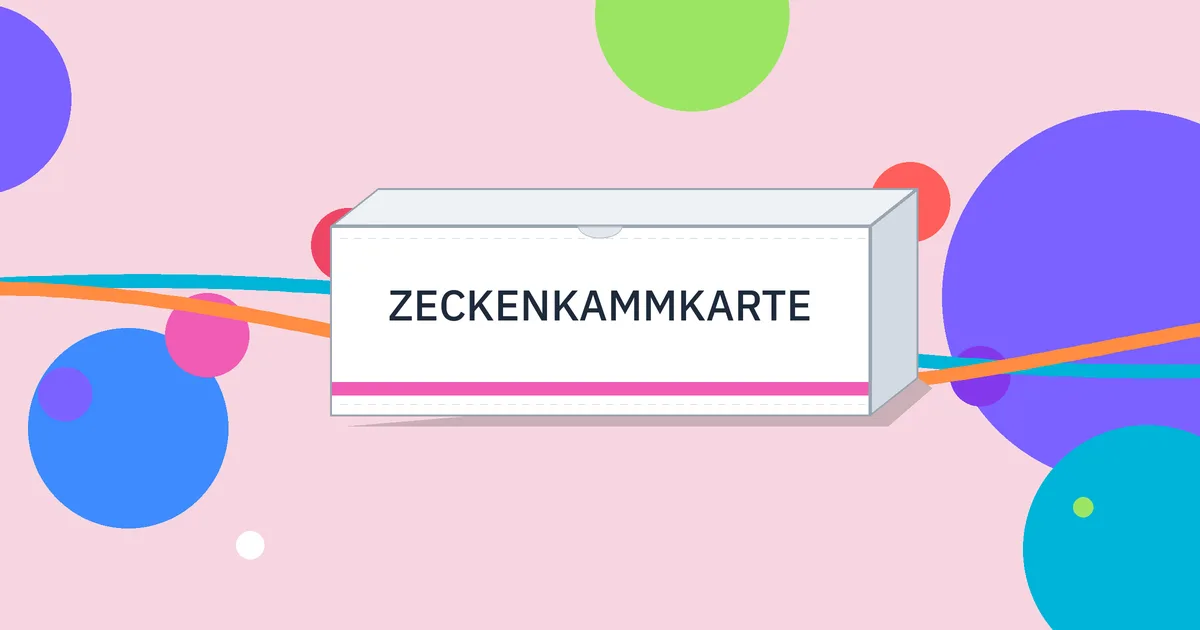 Symbolbild: Packung mit der Aufschrift ZECKENKAMMKARTE (PZN 06092397) – Verfügbarkeit und Bezug in Apotheken in Frankfurt am Main