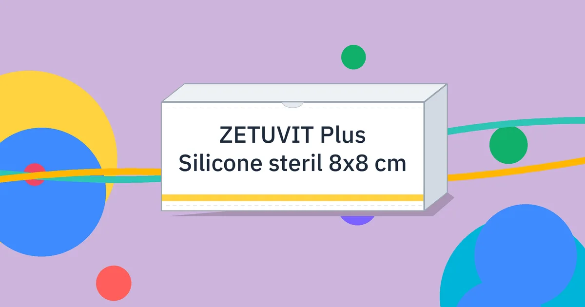 Symbolbild: Packung mit der Aufschrift ZETUVIT Plus Silicone steril 8x8 cm (PZN 16529211) – Verfügbarkeit und Bezug in Apotheken in Frankfurt am Main