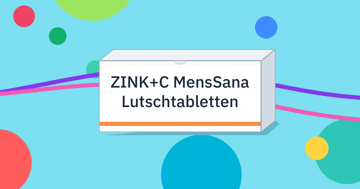Symbolbild: Packung mit der Aufschrift ZINK+C MensSana Lutschtabletten (PZN 12354660) – Verfügbarkeit und Bezug in Apotheken in Frankfurt am Main