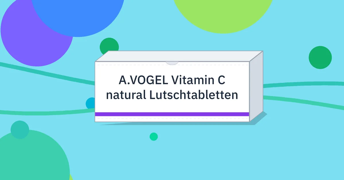 Symbolbild: Packung mit der Aufschrift A.VOGEL Vitamin C natural Lutschtabletten (PZN 20857777) – Verfügbarkeit und Bezug in Apotheken in Frankfurt am Main