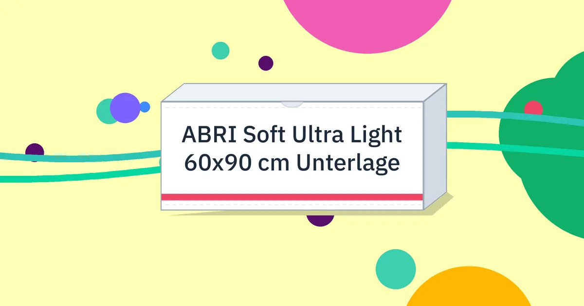 Symbolbild: Packung mit der Aufschrift ABRI Soft Ultra Light 60x90 cm Unterlage (PZN 14219216) – Verfügbarkeit und Bezug in Apotheken in Frankfurt am Main