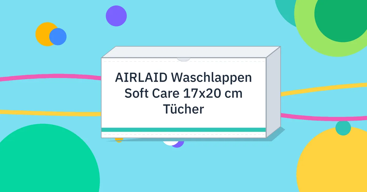 Symbolbild: Packung mit der Aufschrift AIRLAID Waschlappen Soft Care 17x20 cm Tücher (PZN 06590770) – Verfügbarkeit und Bezug in Apotheken in Frankfurt am Main