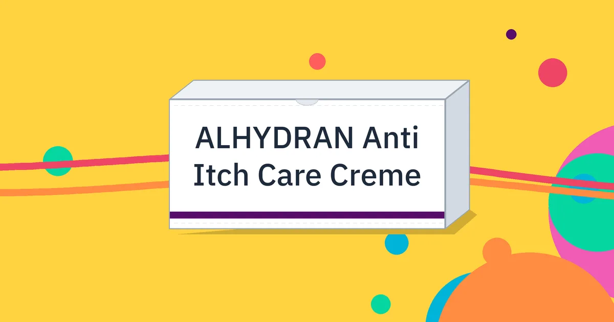 Symbolbild: Packung mit der Aufschrift ALHYDRAN Anti Itch Care Creme (PZN 17598987) – Verfügbarkeit und Bezug in Apotheken in Frankfurt am Main