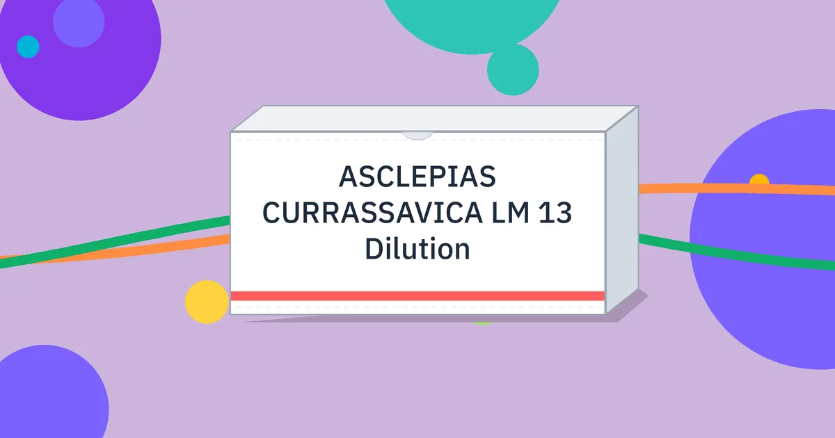 Symbolbild: Packung mit der Aufschrift ASCLEPIAS CURRASSAVICA LM 13 Dilution (PZN 13400066) – Verfügbarkeit und Bezug in Apotheken in Frankfurt am Main