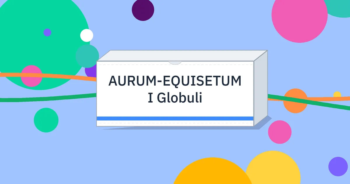 Symbolbild: Packung mit der Aufschrift AURUM-EQUISETUM I Globuli (PZN 00459454) – Verfügbarkeit und Bezug in Apotheken in Frankfurt am Main