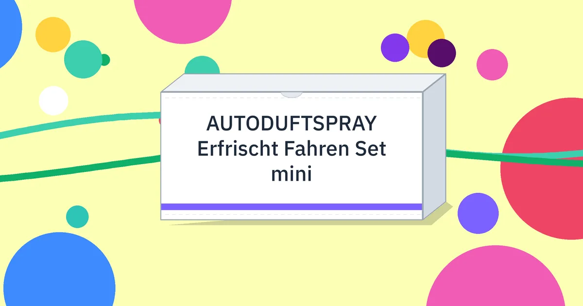 Symbolbild: Packung mit der Aufschrift AUTODUFTSPRAY Erfrischt Fahren Set mini (PZN 18080465) – Verfügbarkeit und Bezug in Apotheken in Frankfurt am Main