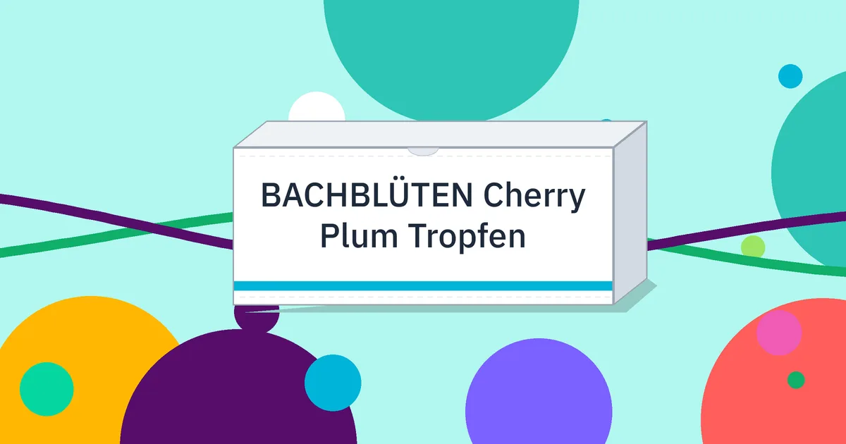 Symbolbild: Packung mit der Aufschrift BACHBLÜTEN Cherry Plum Tropfen (PZN 00046663) – Verfügbarkeit und Bezug in Apotheken in Frankfurt am Main