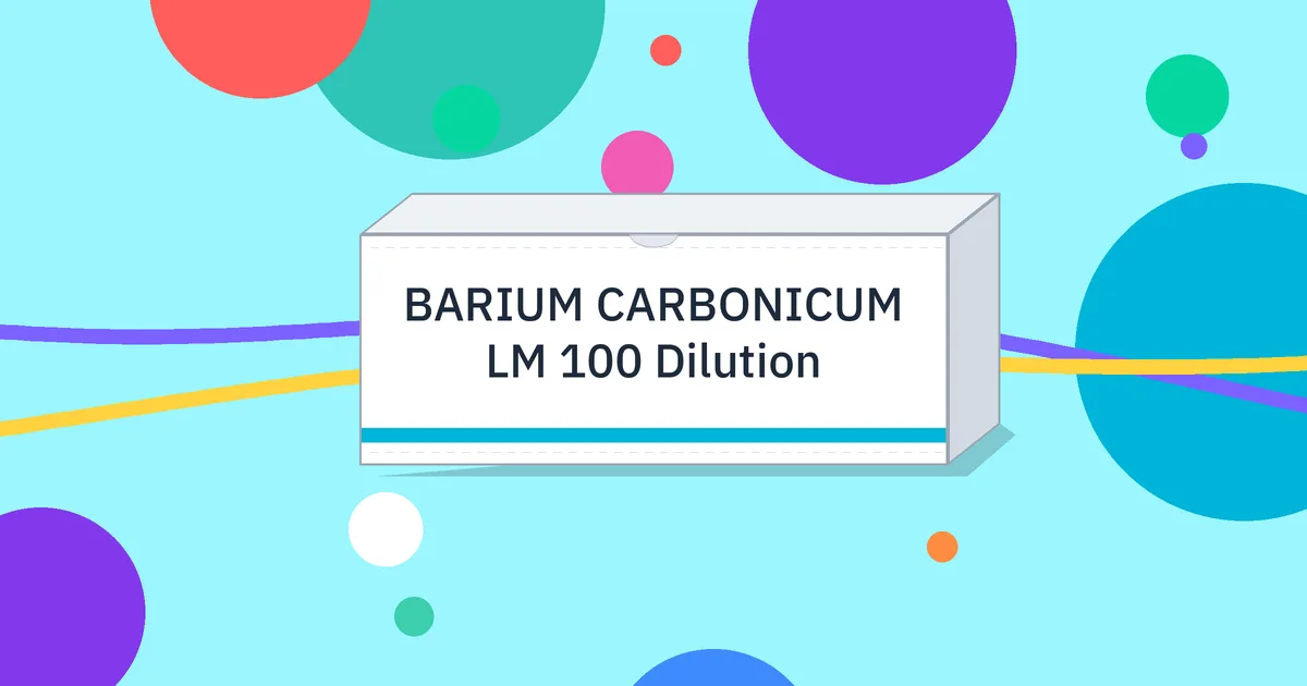 Symbolbild: Packung mit der Aufschrift BARIUM CARBONICUM LM 100 Dilution (PZN 12789211) – Verfügbarkeit und Bezug in Apotheken in Frankfurt am Main