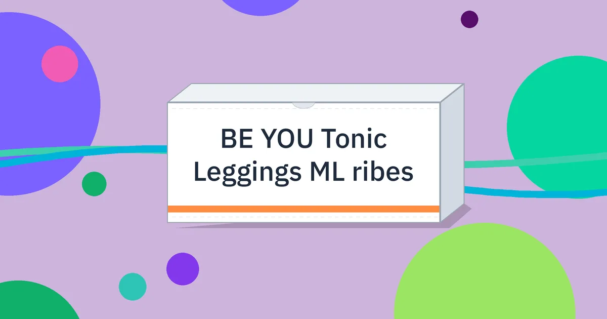 Symbolbild: Packung mit der Aufschrift BE YOU Tonic Leggings ML ribes (PZN 19721593) – Verfügbarkeit und Bezug in Apotheken in Frankfurt am Main