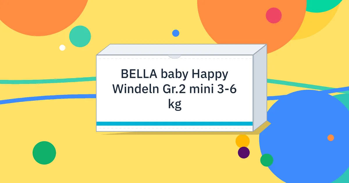 Symbolbild: Packung mit der Aufschrift BELLA baby Happy Windeln Gr.2 mini 3-6 kg (PZN 17368106) – Verfügbarkeit und Bezug in Apotheken in Frankfurt am Main