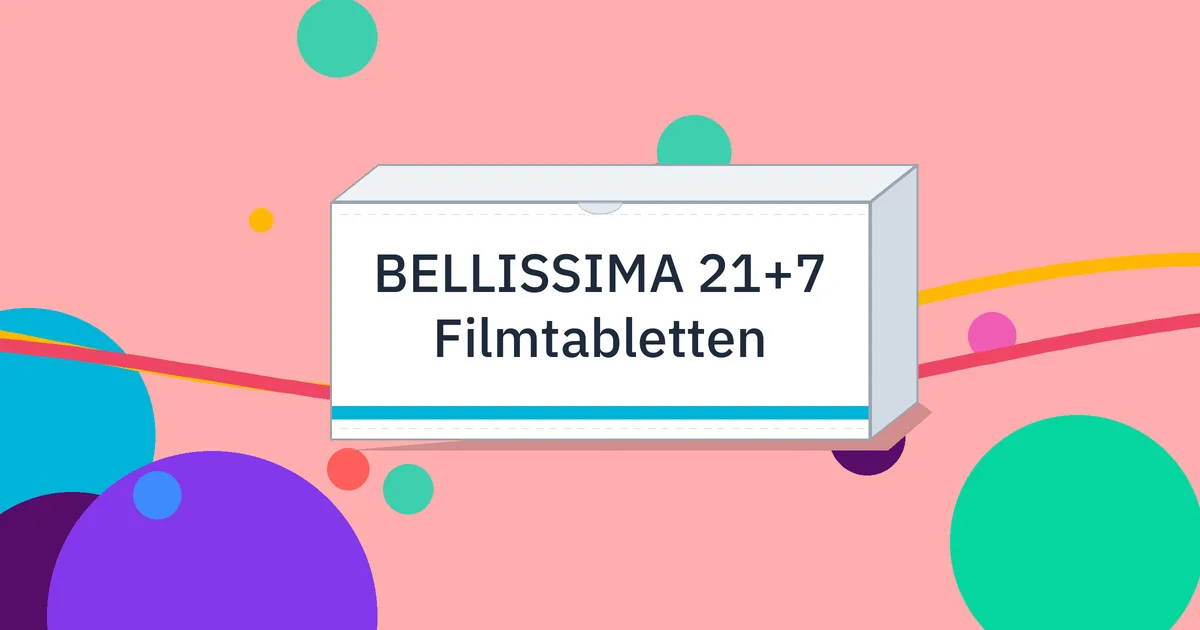 Symbolbild: Packung mit der Aufschrift BELLISSIMA 21+7 Filmtabletten (PZN 09384812) – Verfügbarkeit und Bezug in Apotheken in Frankfurt am Main