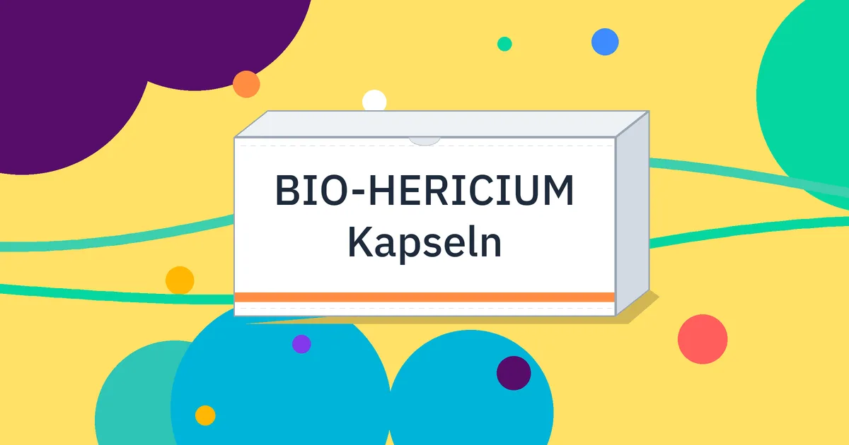 Symbolbild: Packung mit der Aufschrift BIO-HERICIUM Kapseln (PZN 15306437) – Verfügbarkeit und Bezug in Apotheken in Frankfurt am Main