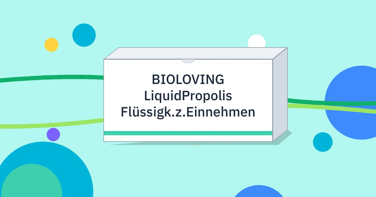 Symbolbild: Packung mit der Aufschrift BIOLOVING LiquidPropolis Flüssigk.z.Einnehmen (PZN 16863335) – Verfügbarkeit und Bezug in Apotheken in Frankfurt am Main