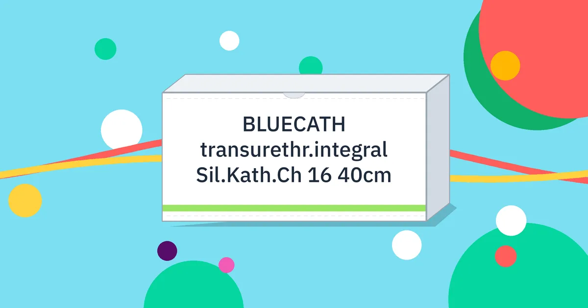 Symbolbild: Packung mit der Aufschrift BLUECATH transurethr.integral Sil.Kath.Ch 16 40cm (PZN 11850894) – Verfügbarkeit und Bezug in Apotheken in Frankfurt am Main