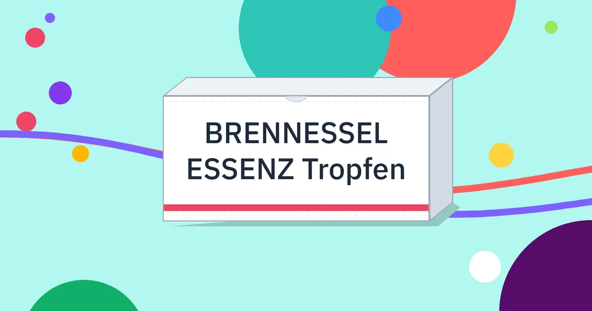 Symbolbild: Packung mit der Aufschrift BRENNESSEL ESSENZ Tropfen (PZN 19159252) – Verfügbarkeit und Bezug in Apotheken in Frankfurt am Main