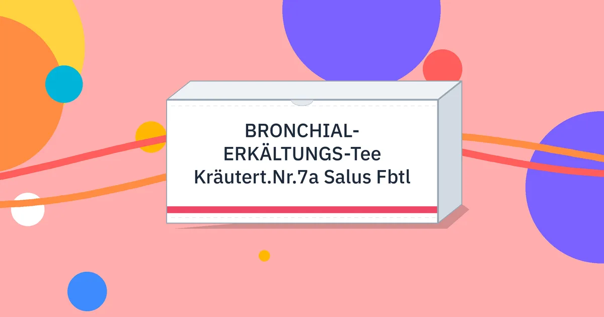 Symbolbild: Packung mit der Aufschrift BRONCHIAL-ERKÄLTUNGS-Tee Kräutert.Nr.7a Salus Fbtl (PZN 19130656) – Verfügbarkeit und Bezug in Apotheken in Frankfurt am Main