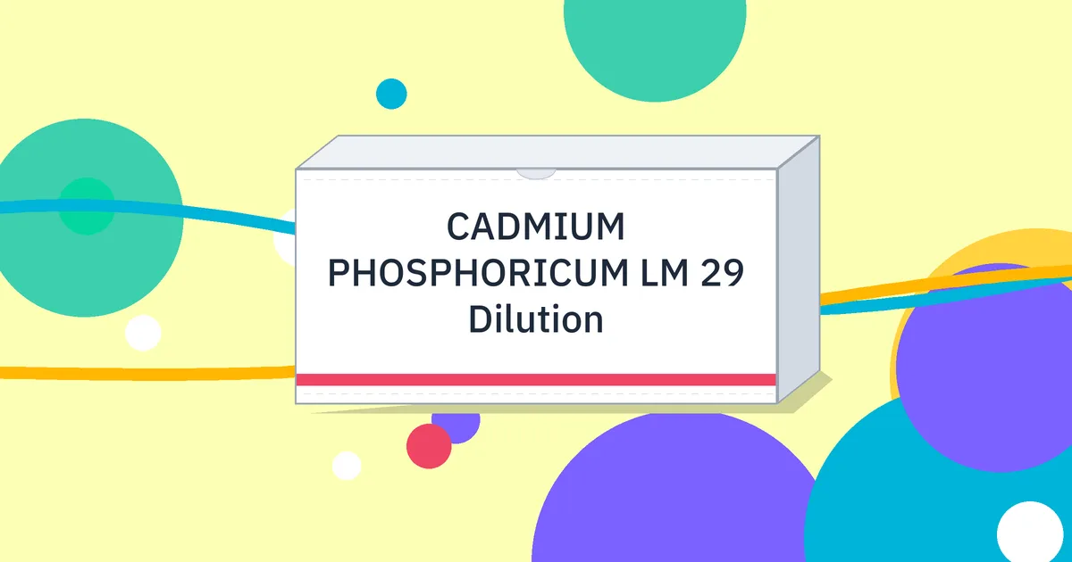 Symbolbild: Packung mit der Aufschrift CADMIUM PHOSPHORICUM LM 29 Dilution (PZN 13402444) – Verfügbarkeit und Bezug in Apotheken in Frankfurt am Main