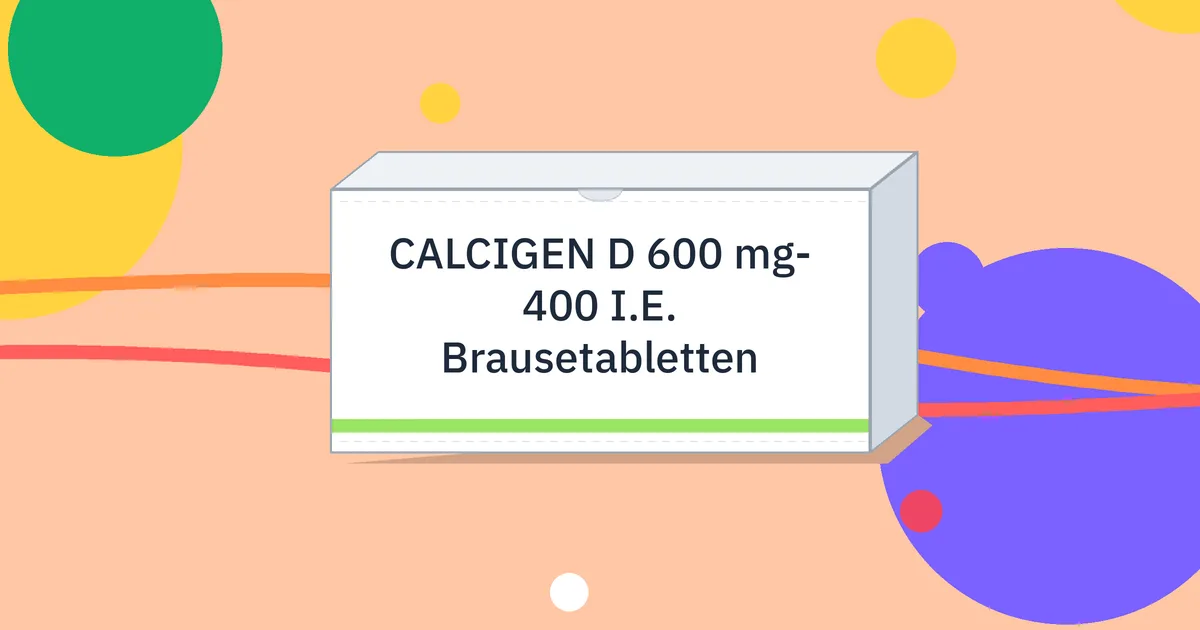 Symbolbild: Packung mit der Aufschrift CALCIGEN D 600 mg-400 I.E. Brausetabletten (PZN 00662178) – Verfügbarkeit und Bezug in Apotheken in Frankfurt am Main